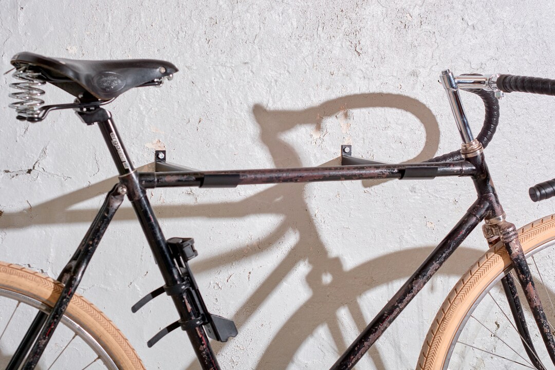 Industrial Half Tube Metal Bicycle Rack With Felt Lining - Etsy