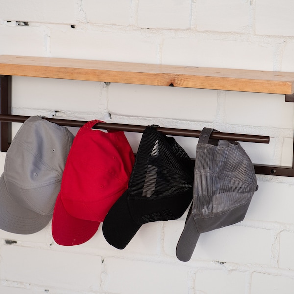Wood Hat Rack - Etsy