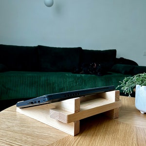 Wood Laptop Stand Wooden Computer Stand Computer Holder - Etsy