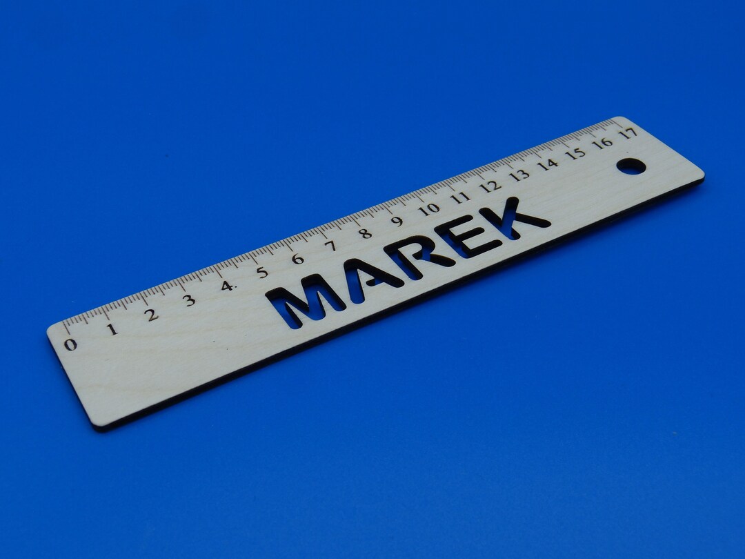 Preschool Wooden Ruler With Name Stencil - Etsy