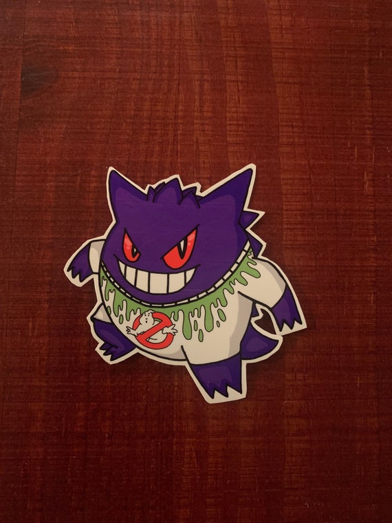 Gengar Ghostbusters Vinyl Sticker - Etsy