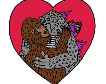 Kong Vs Godzilla Sticker Set - Etsy