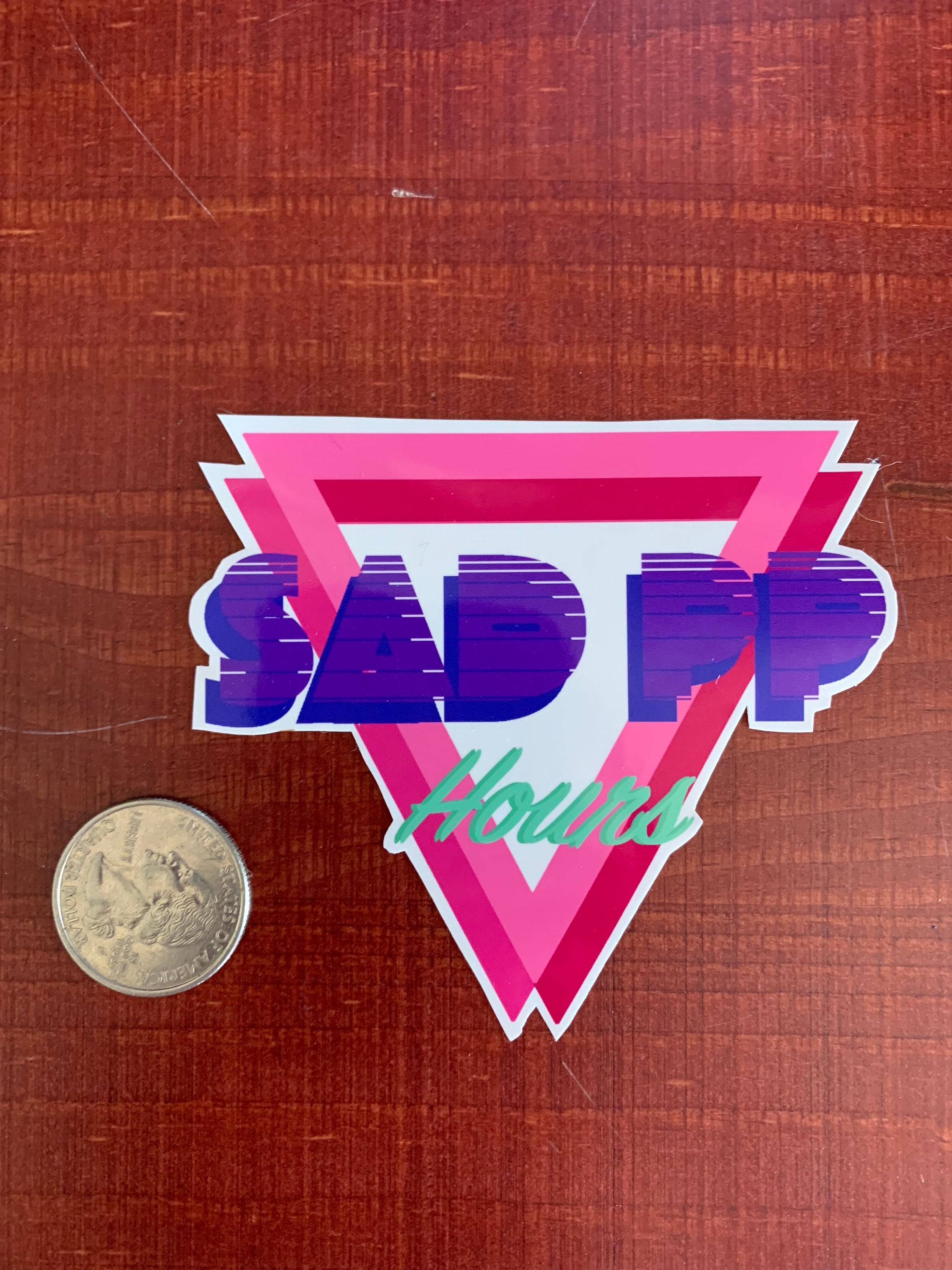 Sad PP Hours Vinyl Sticker - Etsy