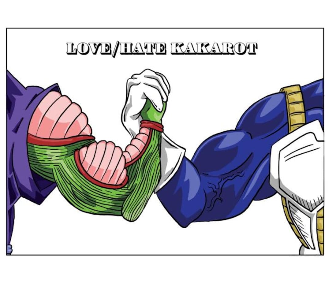 Vegeta and Piccolo Handshake Sticker - Etsy