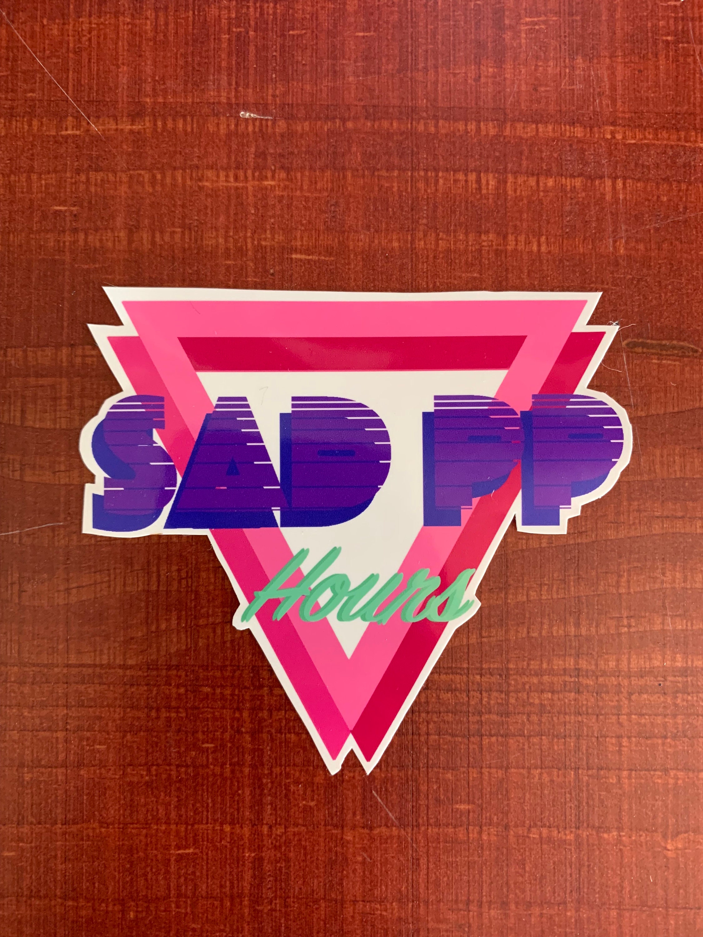 Sad PP Hours Vinyl Sticker - Etsy