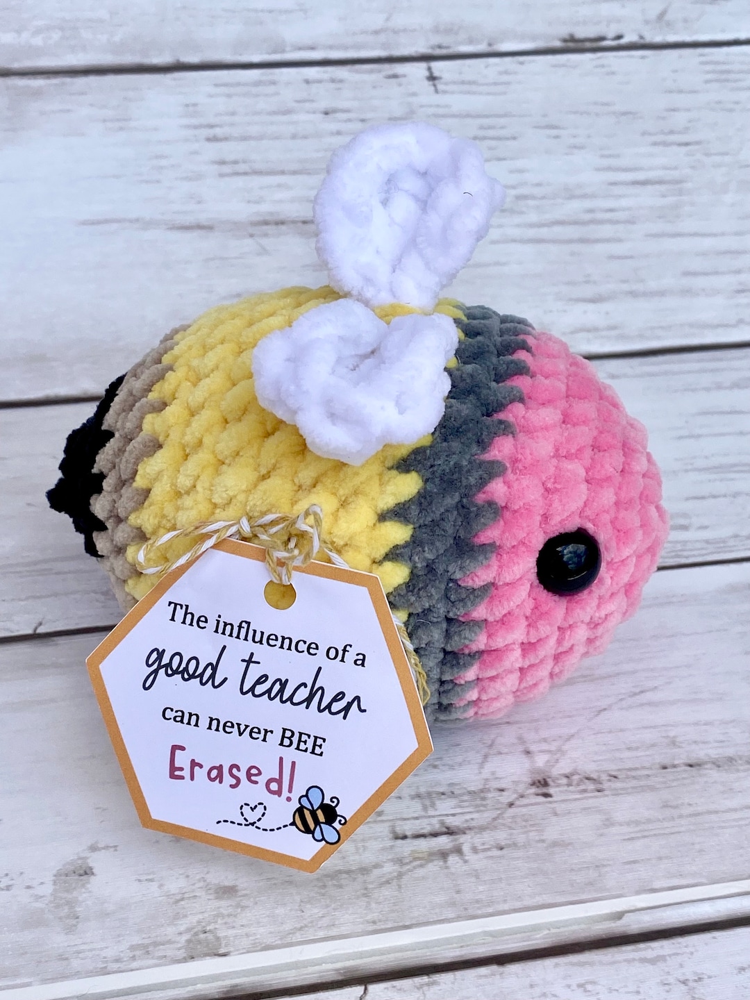 Pencil Bee Handmade Crochet, Teacher Appreciation, Back to School Gift ...