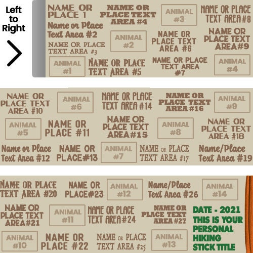 Personalized Walking Sticks Hiking Sticks Laser Engraved - Etsy