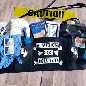 Daddy on Duty Diaper Duty Tool Belt Doody New Dad Gift Gag Baby Shower ...