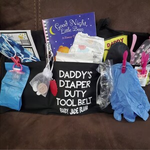 Daddy Diaper Duty Tool Belt New Dad Gift Baby Shower Dad Survival Kit ...