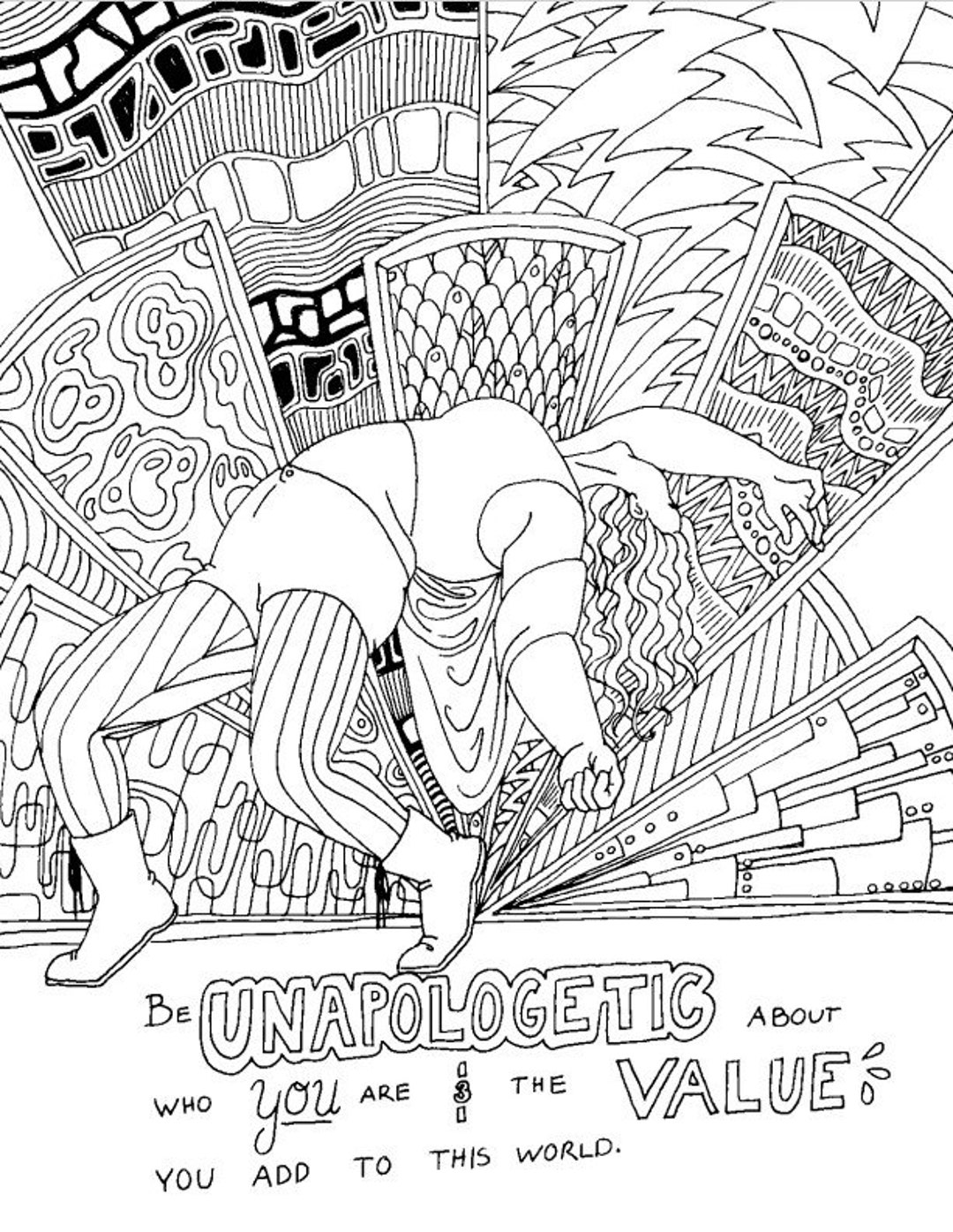 Body Positive Coloring Pages - Etsy