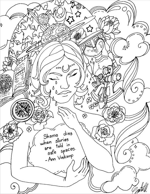Body Positive Coloring Pages - Etsy
