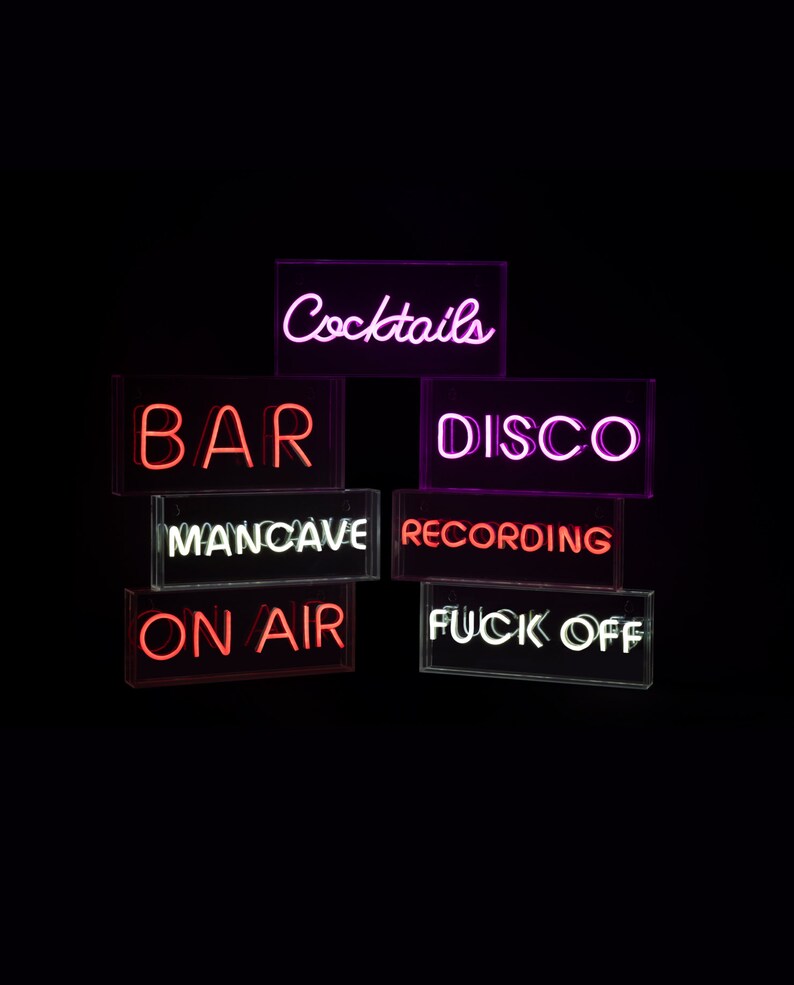 LED Disco Neon Acrylic Lightbox - Etsy
