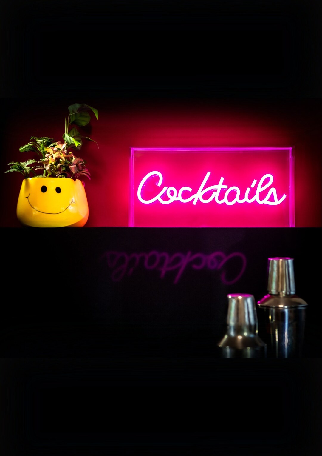 Cocktail LED Neon Acrylic Lightbox - Etsy