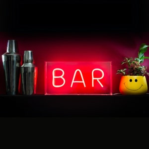 LED Neon Acrylic Lightbox - Bar - Etsy