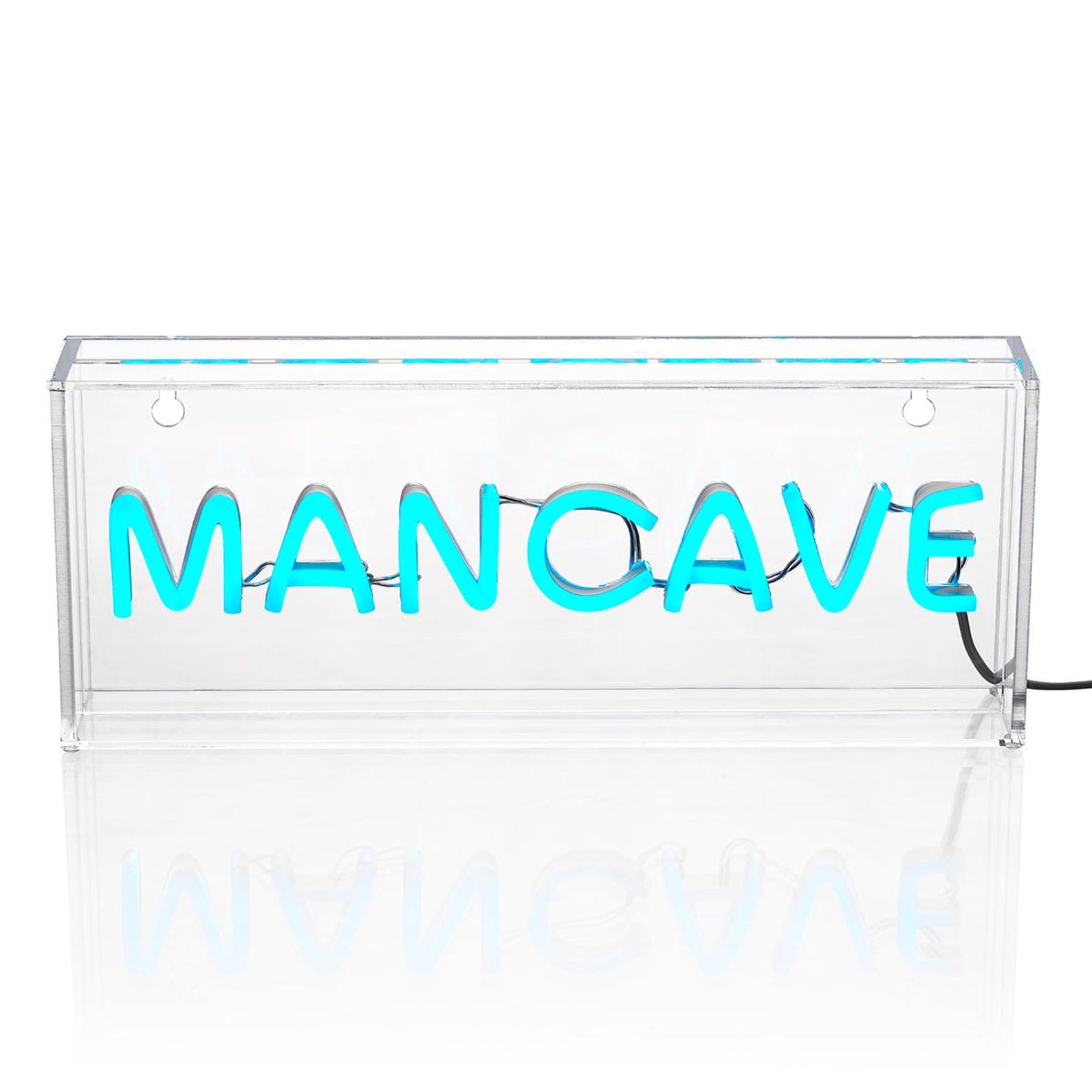 LED Neon Acrylic Lightbox - Mancave Blue - Etsy