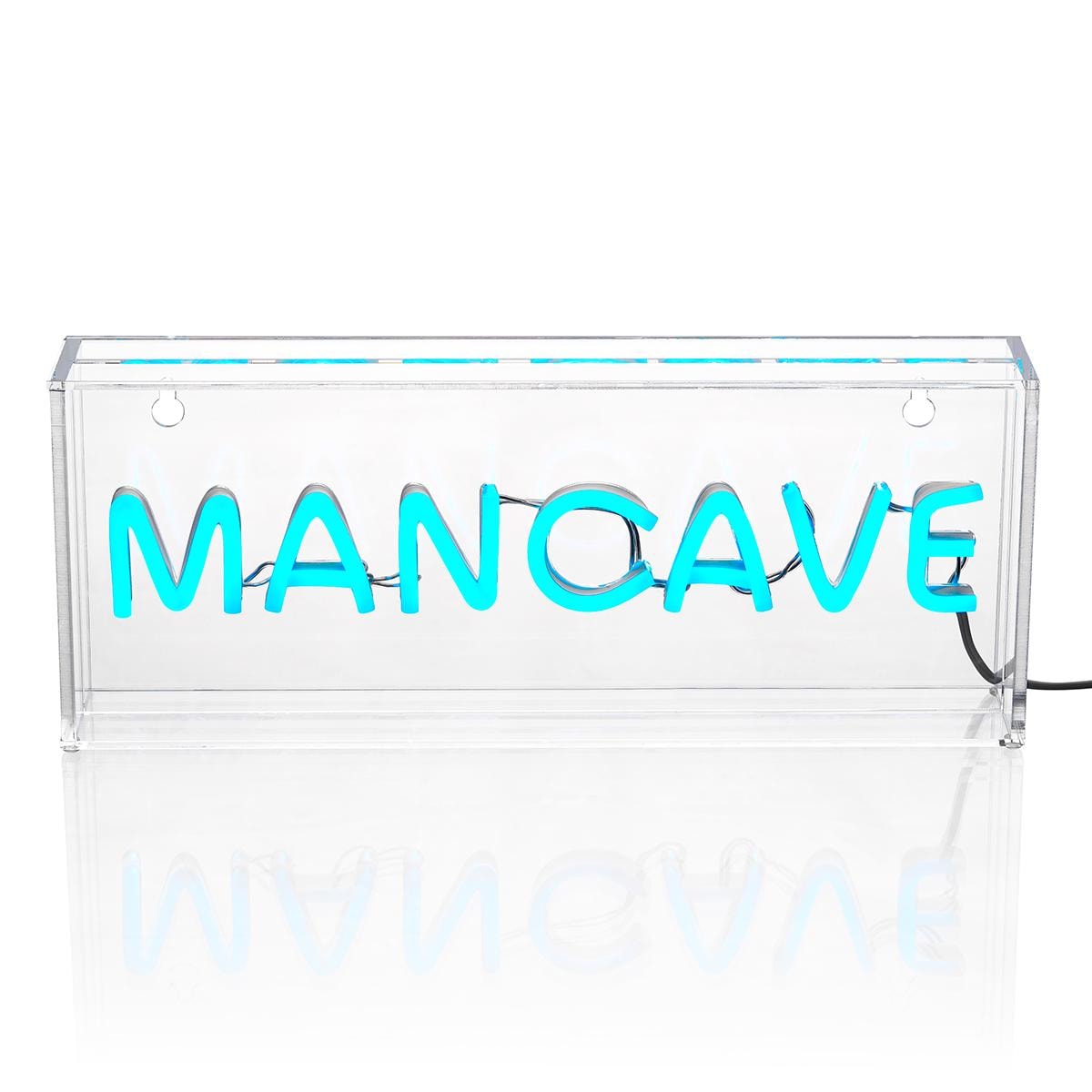 LED Neon Acrylic Lightbox - Mancave Blue - Etsy