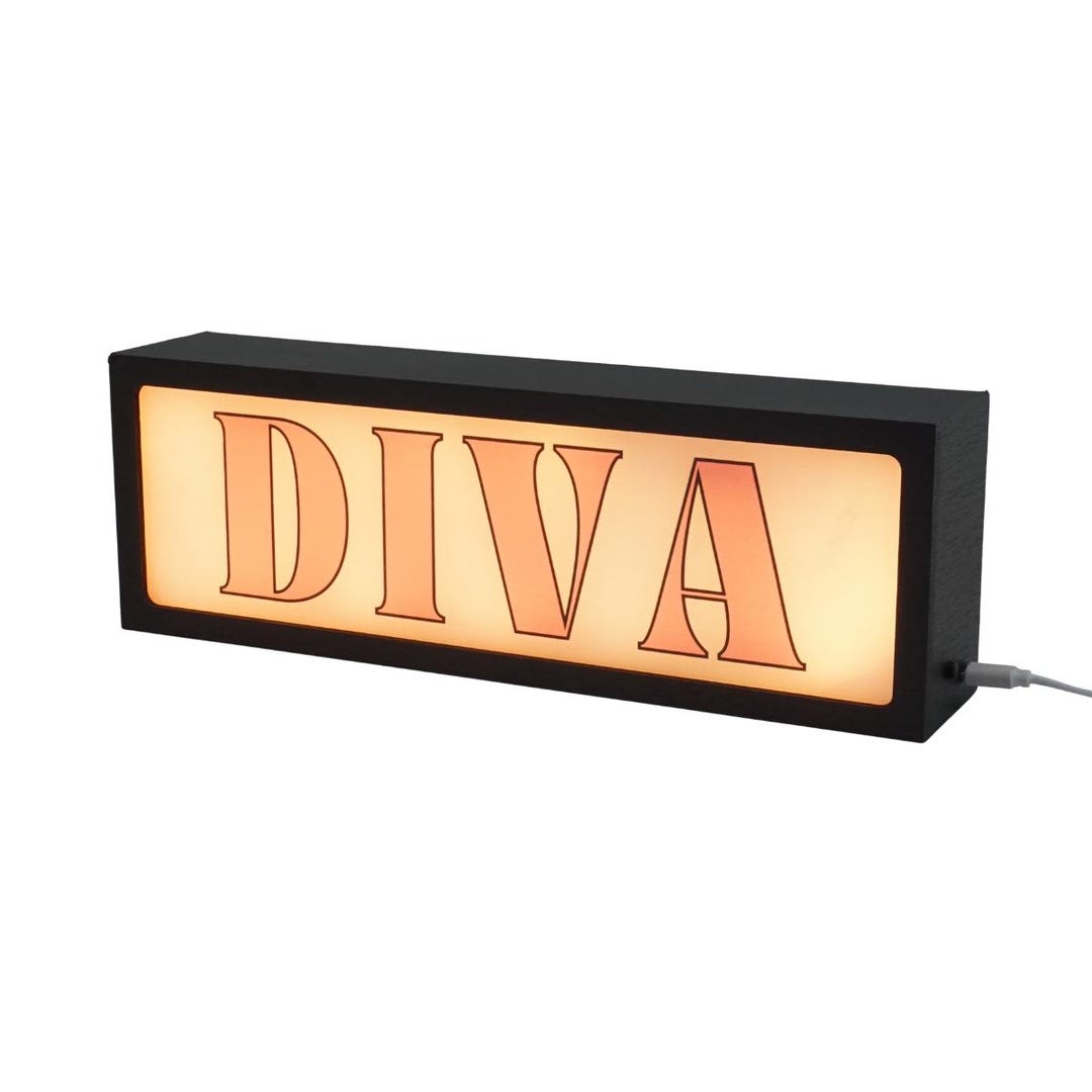 Diva LED Lightbox – Fun, Versatile Lighting for Home, Office. Make Your ...