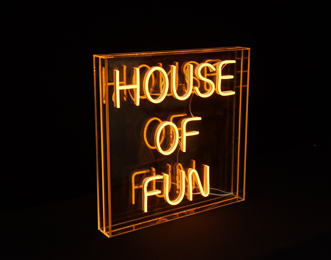 Ultimate LED Neon House of Fun Light Box – Add a Touch of Fun & Funky ...