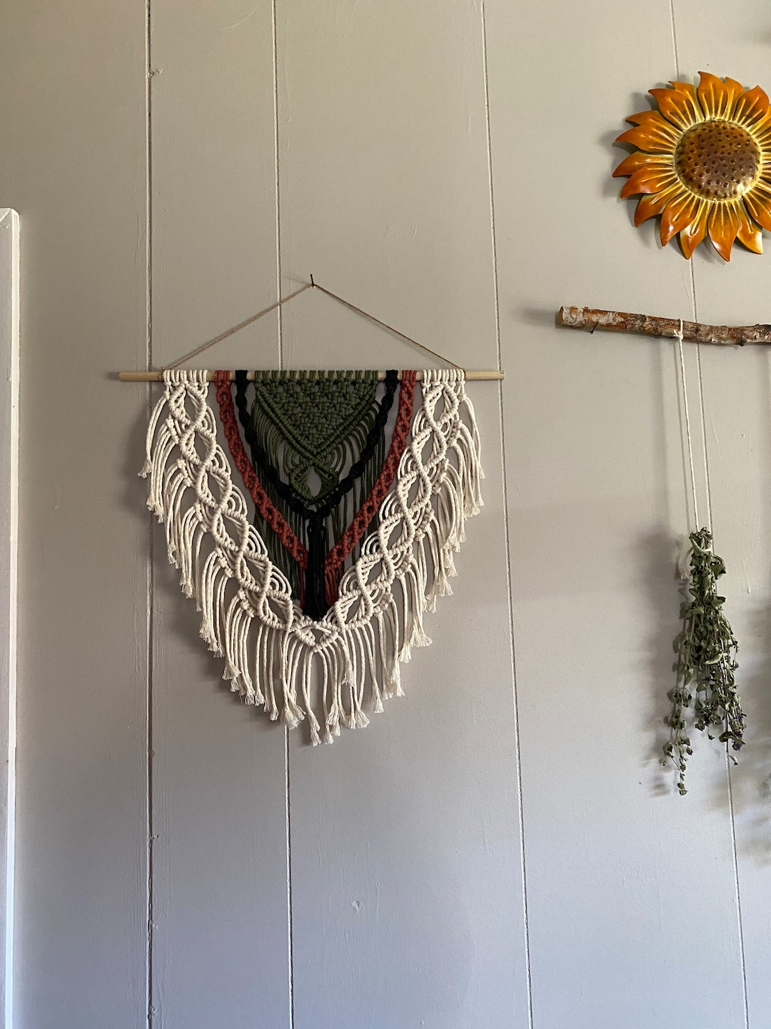 Multi-color Macrame Wall Hanger - Etsy