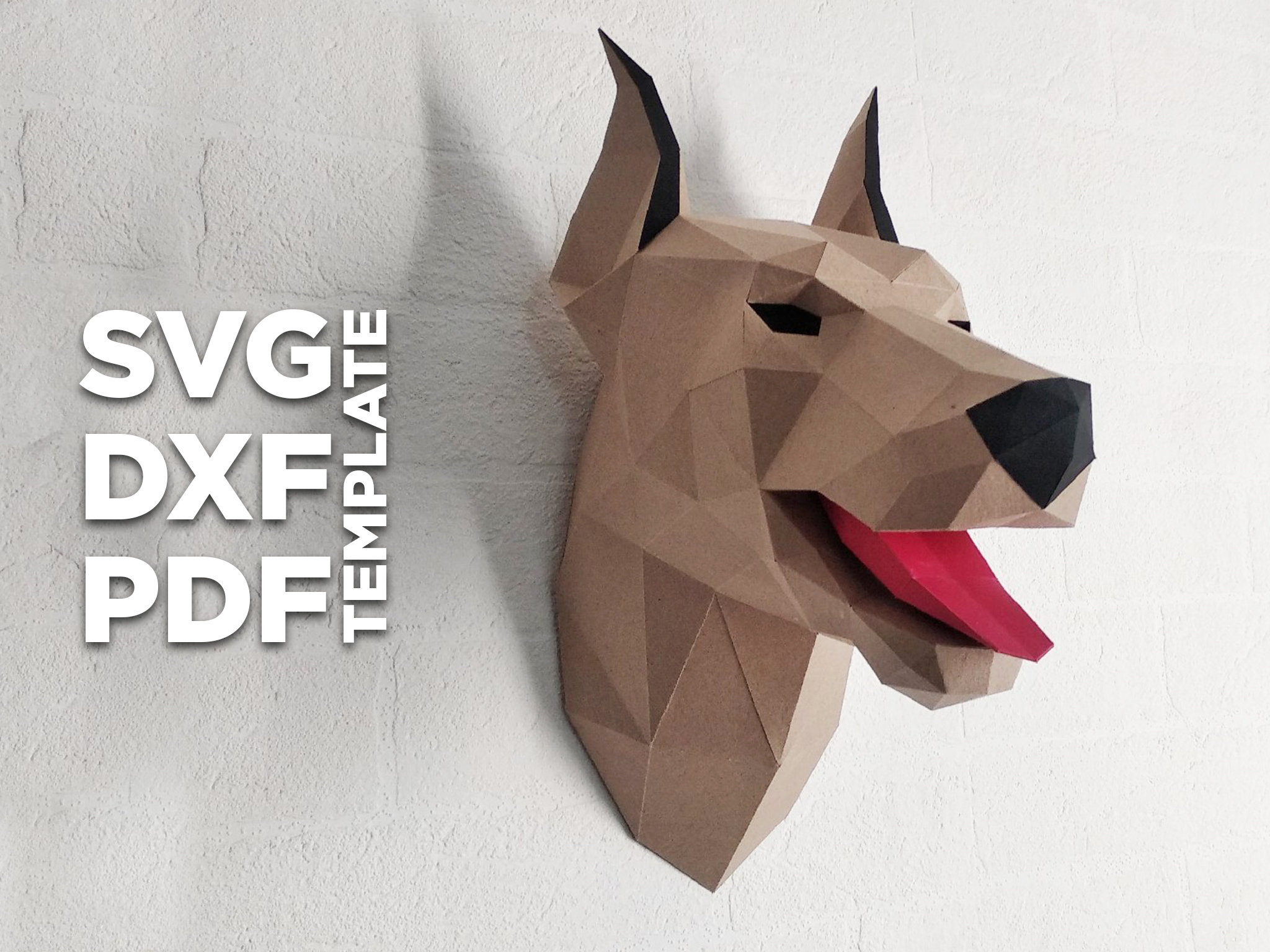 Doberman Papercraft 3D SVG DXF Pdf DIY low poly paper crafts | Etsy Doberman Papercraft 3D SVG DXF Pdf DIY low poly paper crafts | Etsy