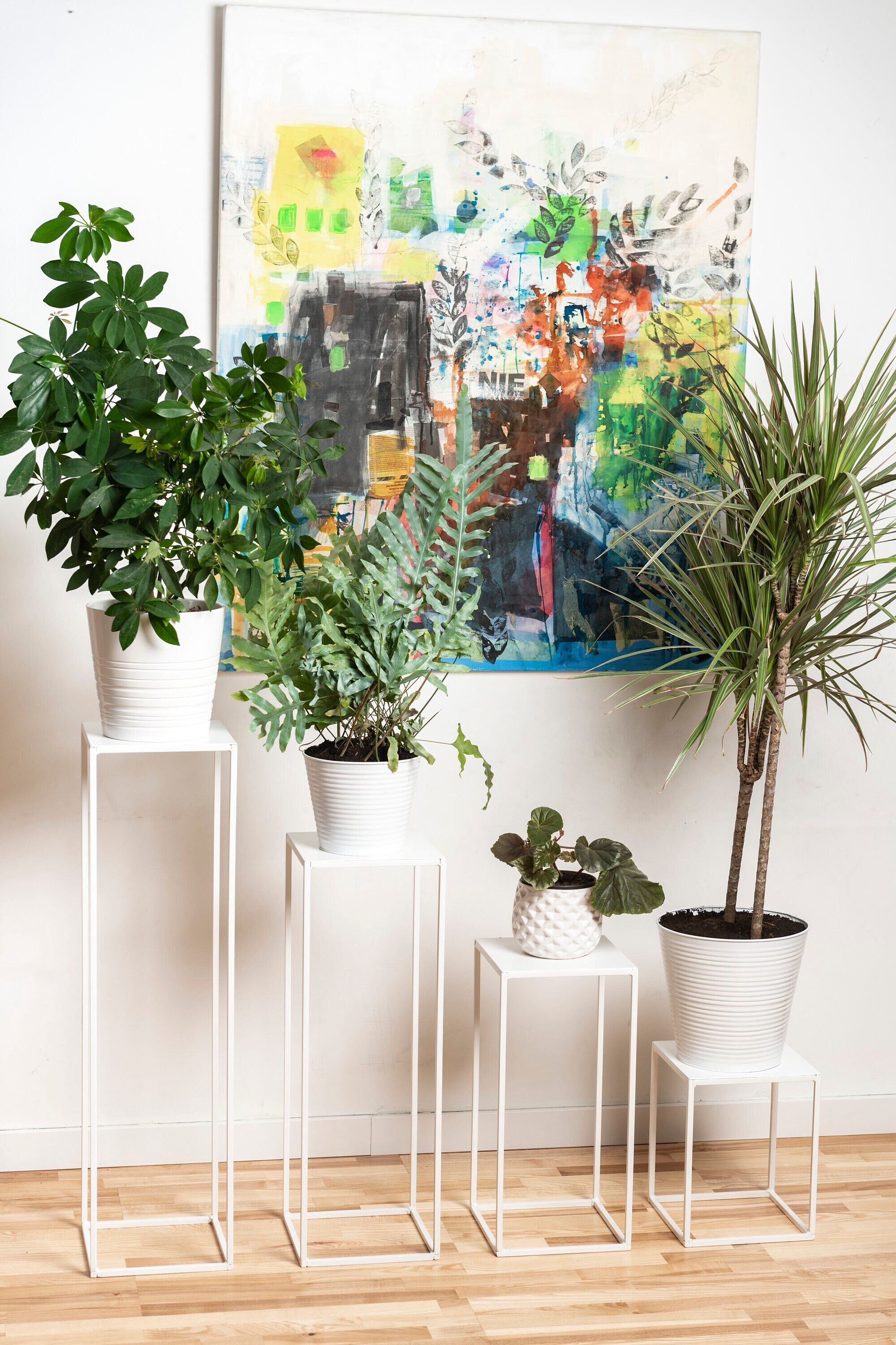 Plant Stand White Flower Stand Plant Shelves Plant Holder - Etsy