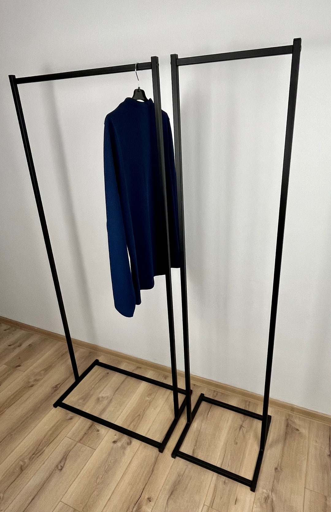 Metal Clothing Rack Black, Garment Stand, Wardrobe Rack, Clothes Stand ...