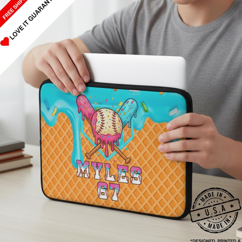 Baseball Laptop Cover - Etsy