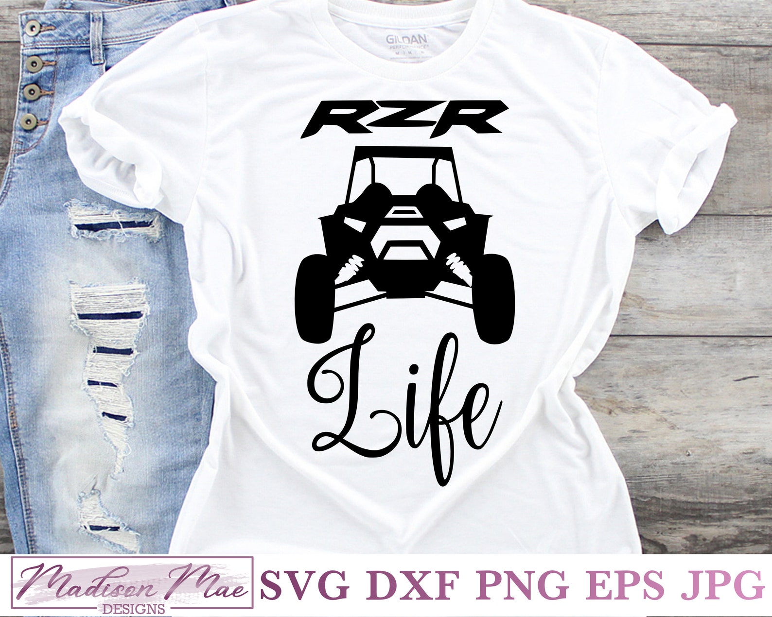 RZR Life Off-roading SVG T-shirt Design for Cricut, Silhouette Cameo ...
