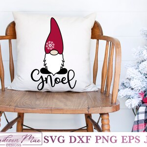 Christmas Gnome, Gnoel, Svg File for Cricut, Silhouette Cameo, Scan N ...
