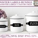 Canister Label Bundle, 14 Canister SVG Labels Plus Pantry Sign, Digital ...