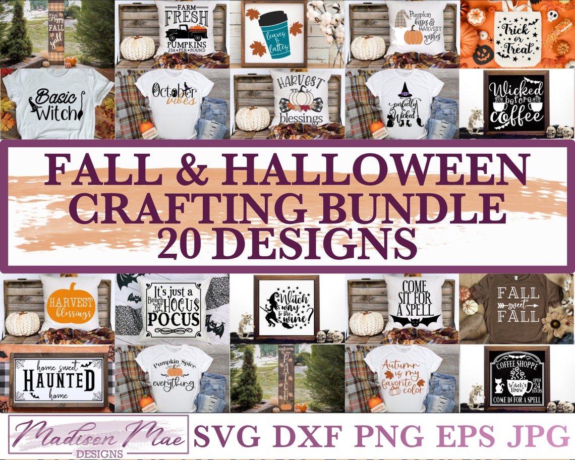 Fall & Halloween SVG Bundle Fall Svg Bundle Halloween Svg | Etsy