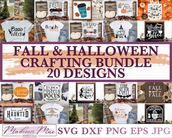 Fall & Halloween SVG Bundle Fall Svg Bundle Halloween Svg | Etsy