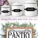Canister Label Bundle, 14 Canister SVG Labels Plus Pantry Sign, Digital ...