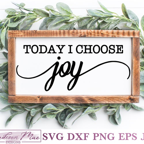 Today I Choose Joy Watercolor Printable digital Print File - Etsy
