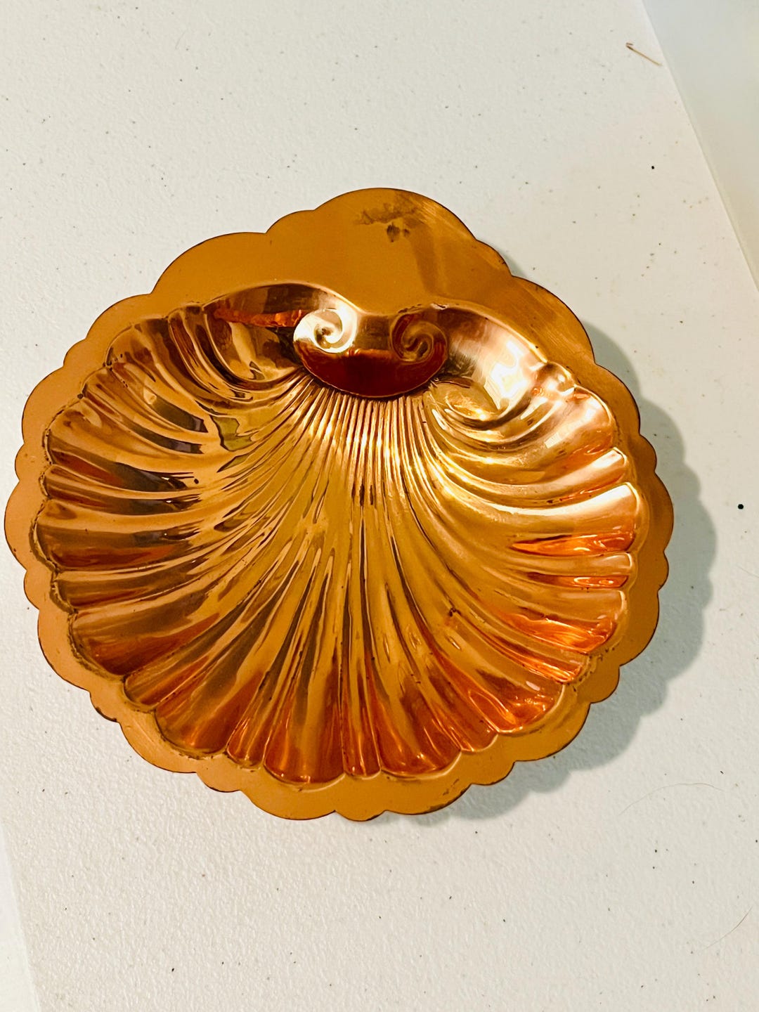 Vintage Coppercraft Guild Copper Seashell Dish - Etsy