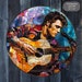 12 Stained Glass Elvis Presley Digital Clipart, Elvis Coaster ...