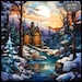 Stained Glass Seasons Clipart Bundle, 4 Seasons Tumble Wrap PNG, Winter ...