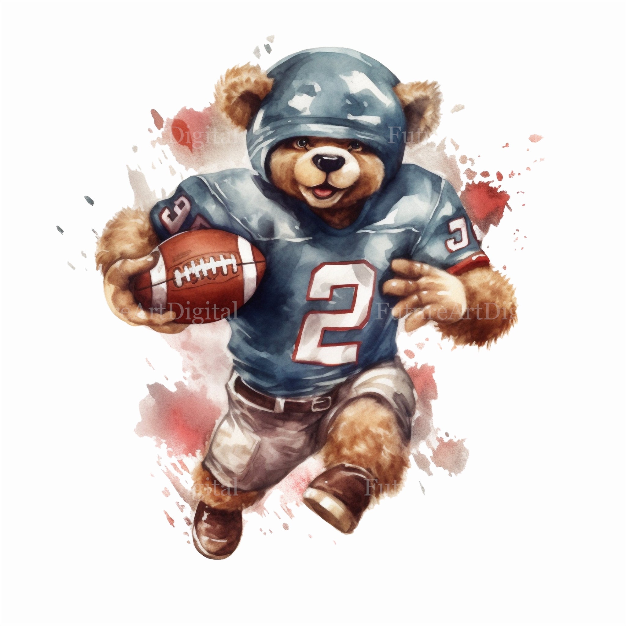 Chicago Bears Football Players Cartoons