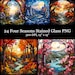 Stained Glass Seasons Clipart Bundle, 4 Seasons Tumble Wrap PNG, Winter ...