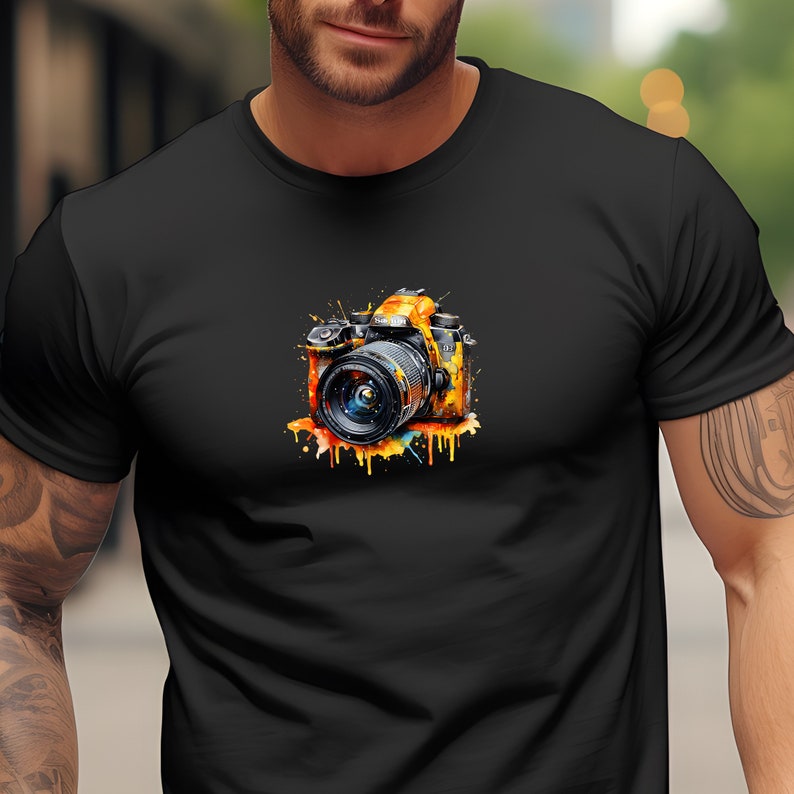 20 Watercolor Rainbow Camera Digital Clipart, Camera Sublimation ...