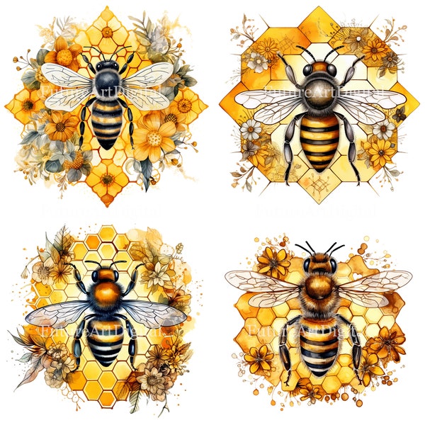 Honey Bee Art - Etsy