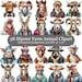 38 Watercolor Hipster Farm Animals, Hipster Farm Animal Clipart Bundle ...