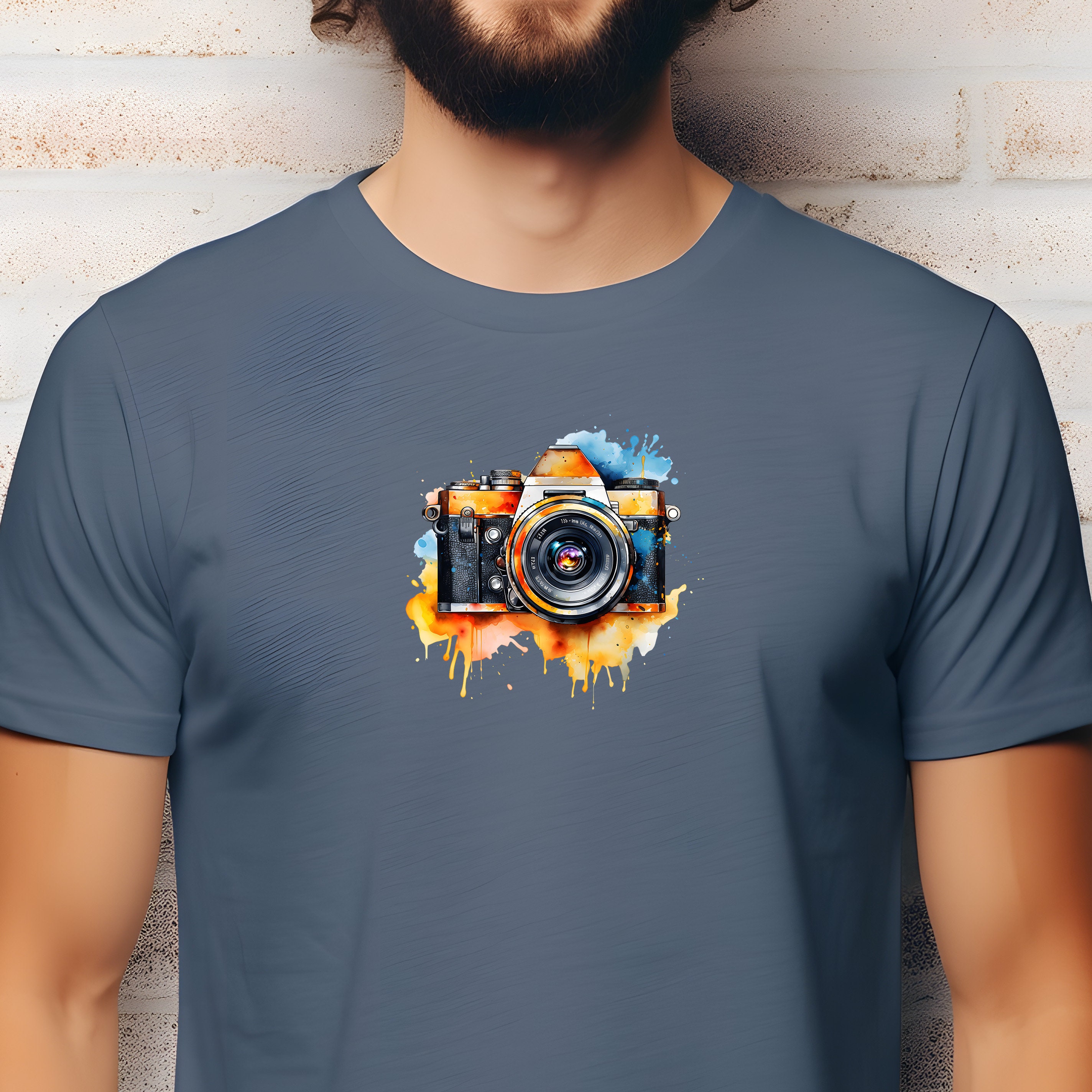 20 Watercolor Rainbow Camera Digital Clipart, Camera Sublimation ...