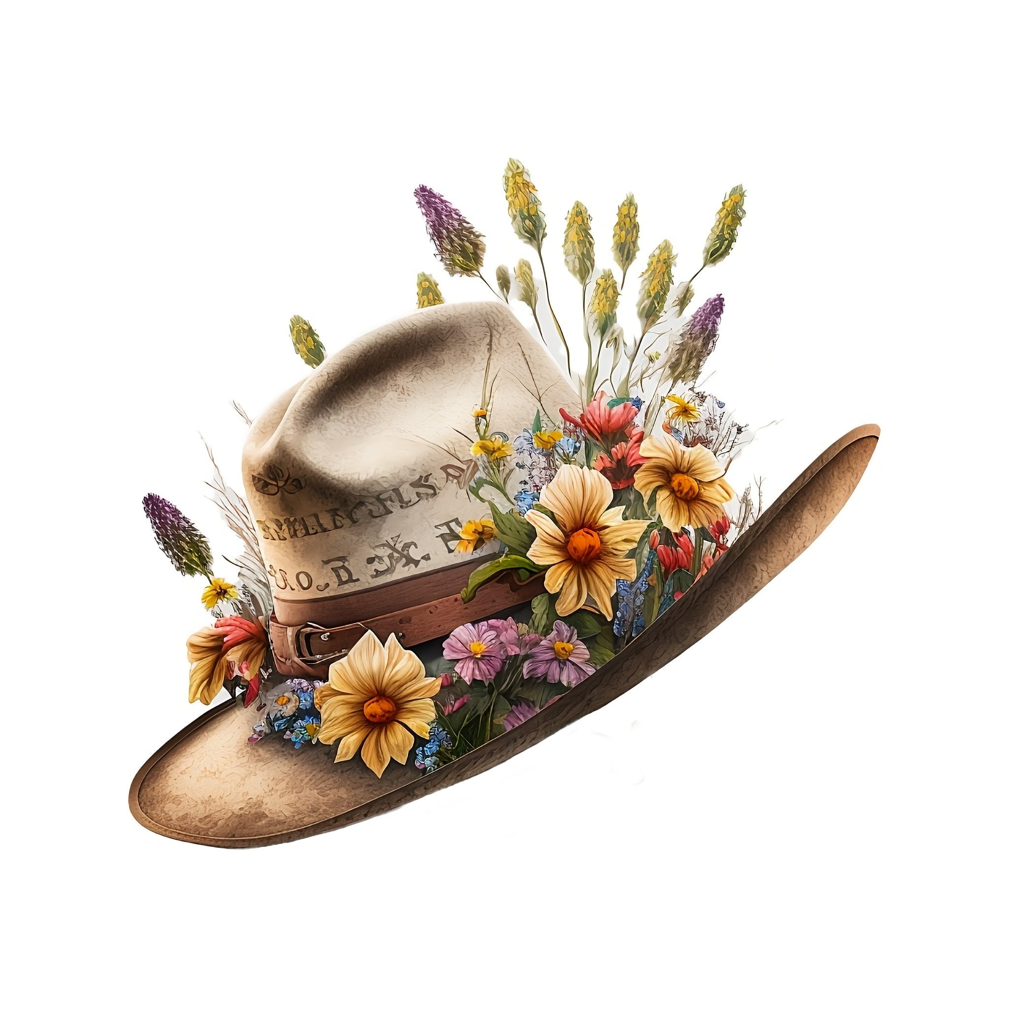 Watercolor Cowboy Hat Sublimation PNG Cowboy Hat Digital - Etsy