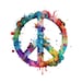 Watercolor Peace Sign PNG, Peace Symbol Digital Clipart, Peace Sign ...