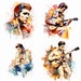 Watercolor Elvis Presley Digital Clipart, Elvis Printable Wall Art ...