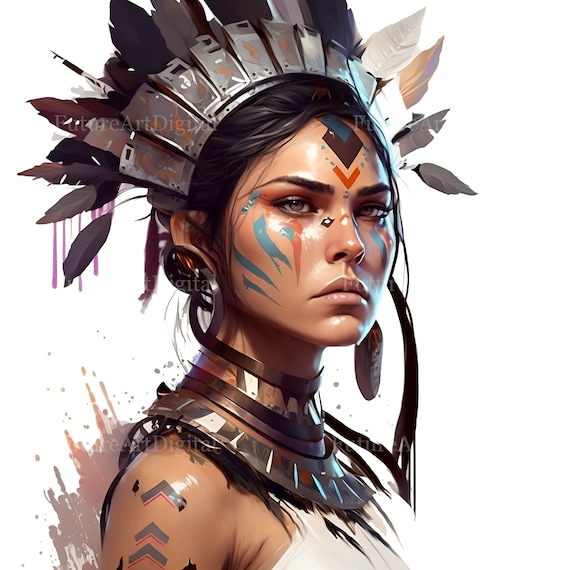 Aztec Women Wallpaper