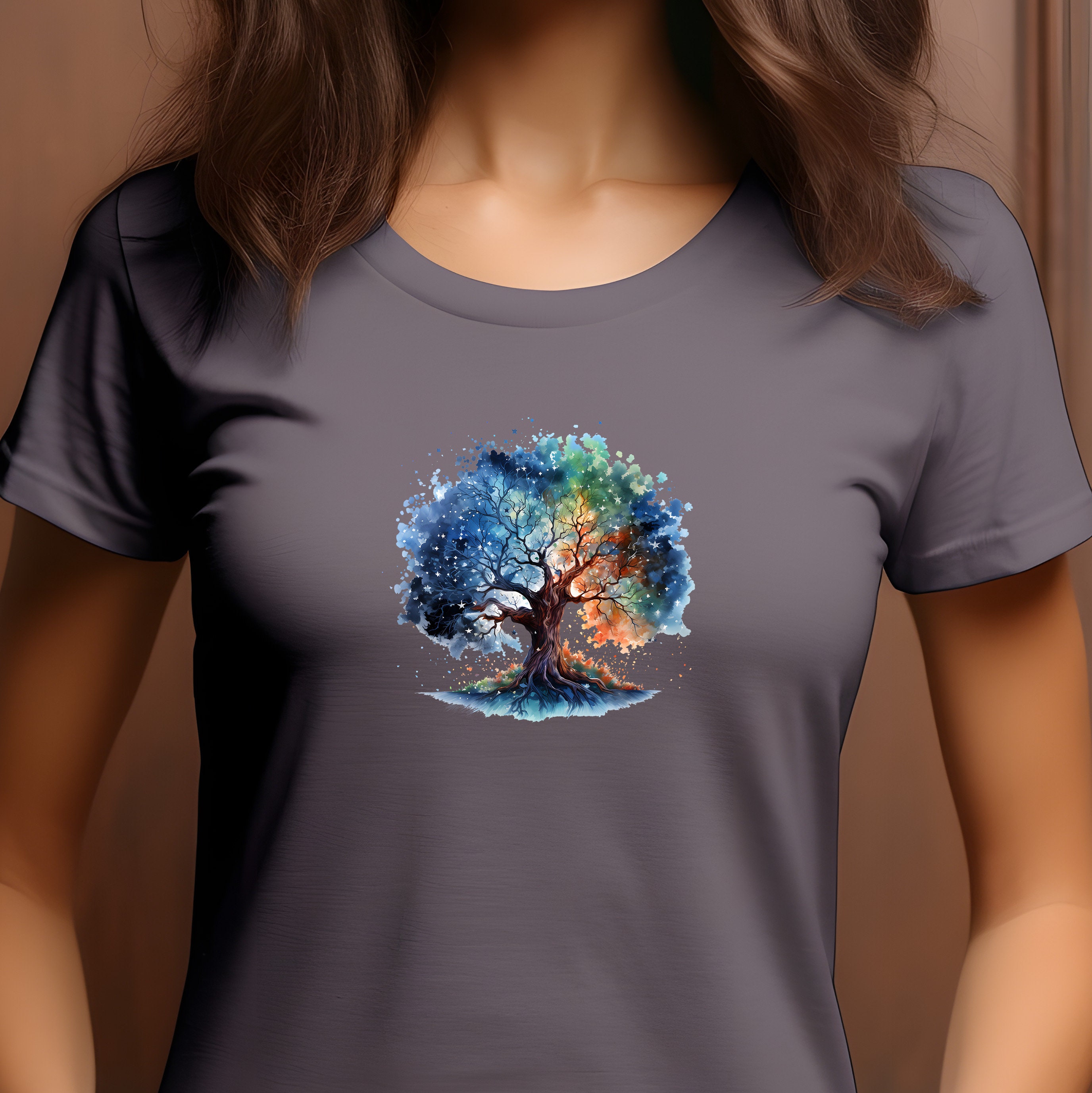 12 Watercolor Tree of Life Sublimation PNG, Colorful Tree of Life ...