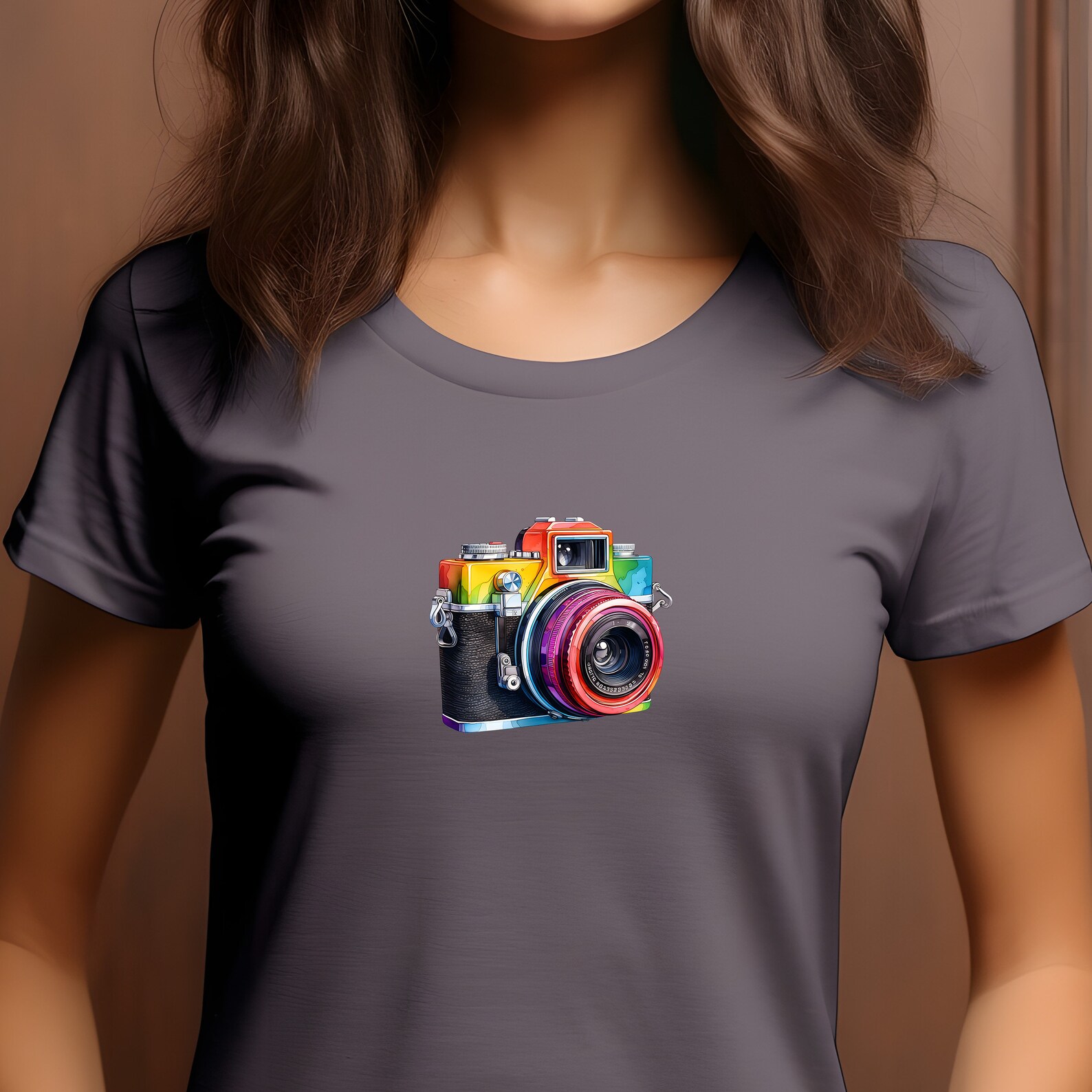 20 Watercolor Rainbow Camera Digital Clipart, Camera Sublimation ...
