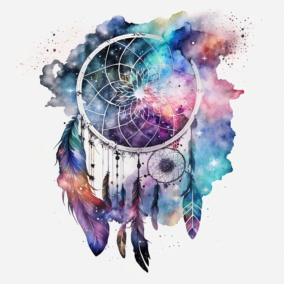 Watercolor Dream Catcher PNG, Dream Catcher Digital Clipart, Dream ...